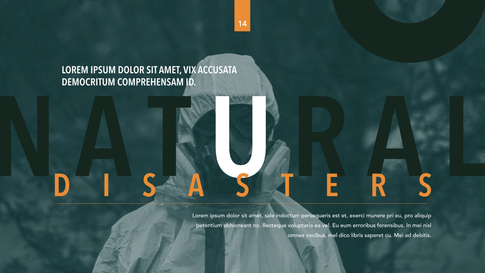 Natural Disasters Theme Keynote Design