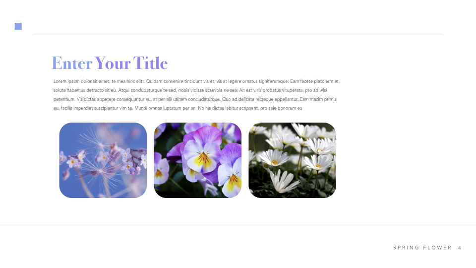 Spring Flower Keynote PowerPoint|Lifestyle