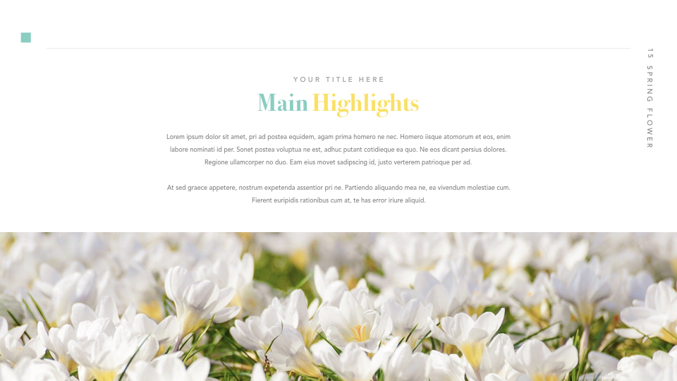 Spring Flower Keynote PowerPoint|Lifestyle