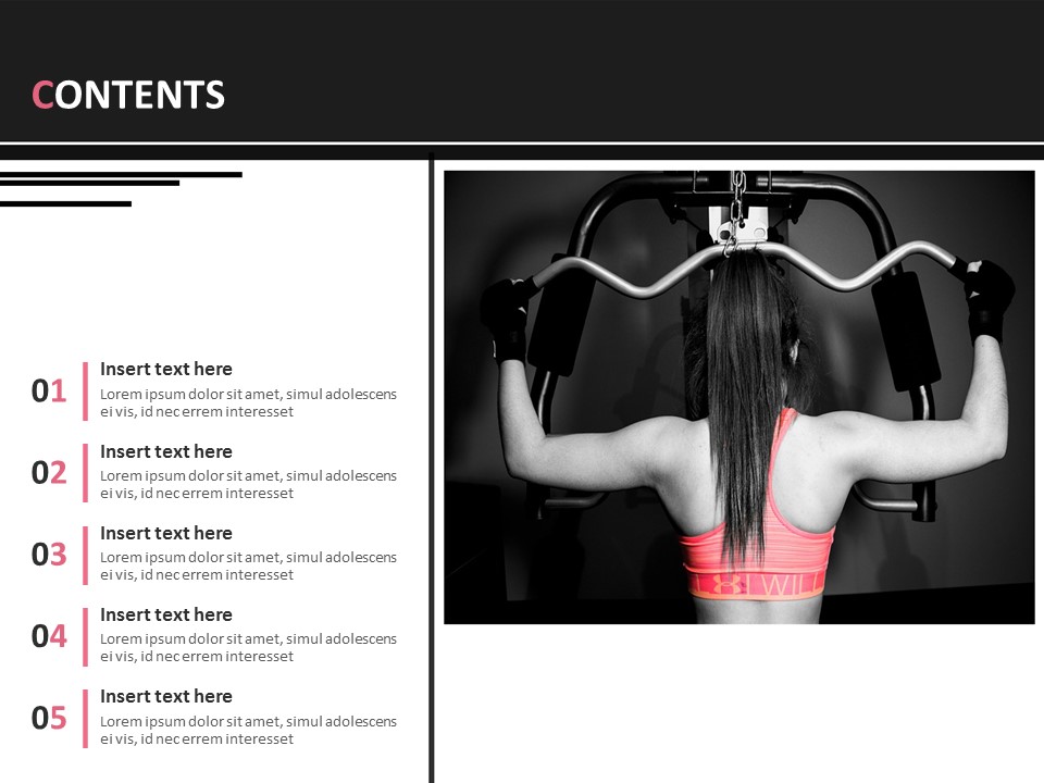Fitness Training - Free PPT Template