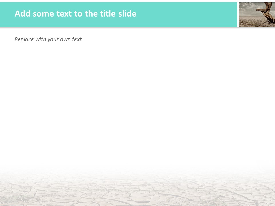 Free Design Template - A Drought