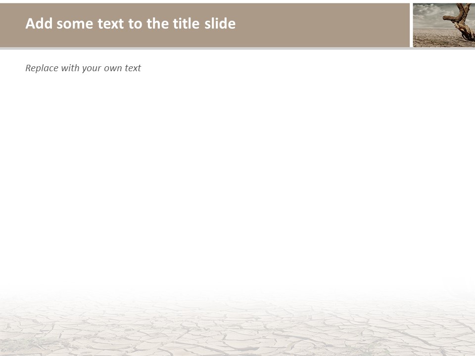 Free Design Template - A Drought