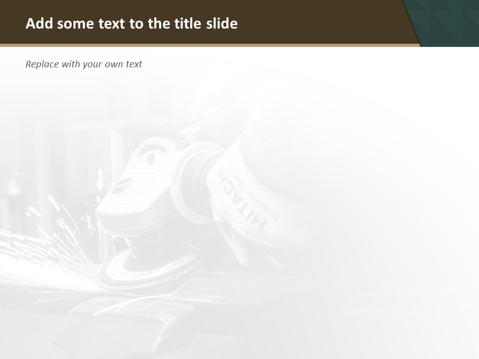 Free PPT Template - Grinder Work