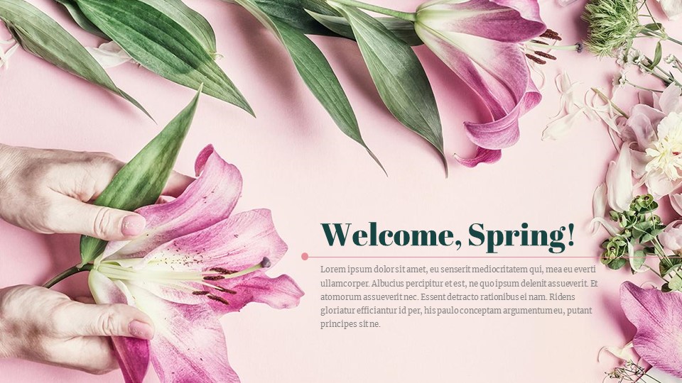 Spring Welcome Slide