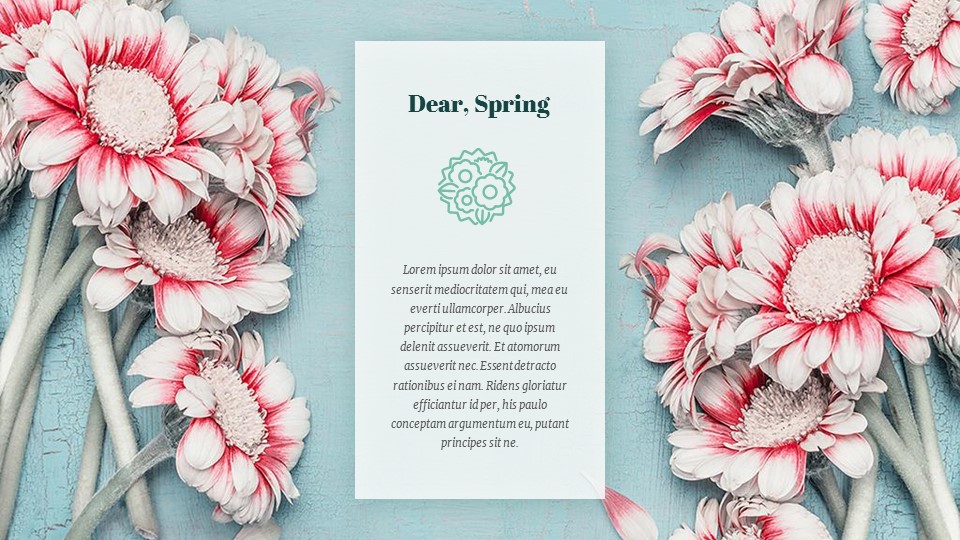 Spring Message Google Slides Presentation
