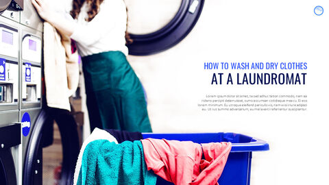 Laundry Shop PPT Background
