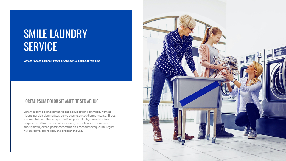 Laundry Shop PPT Background