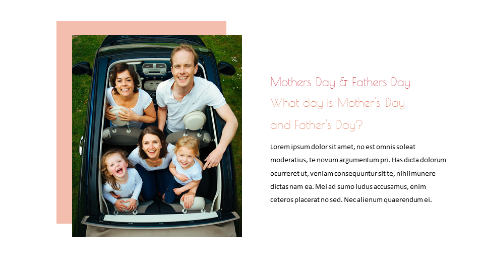 Mothers Day & Fathers Day Startup PPT Templates