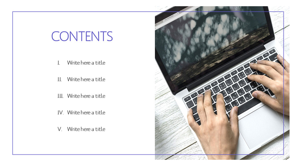 Business laptop PowerPoint Templates