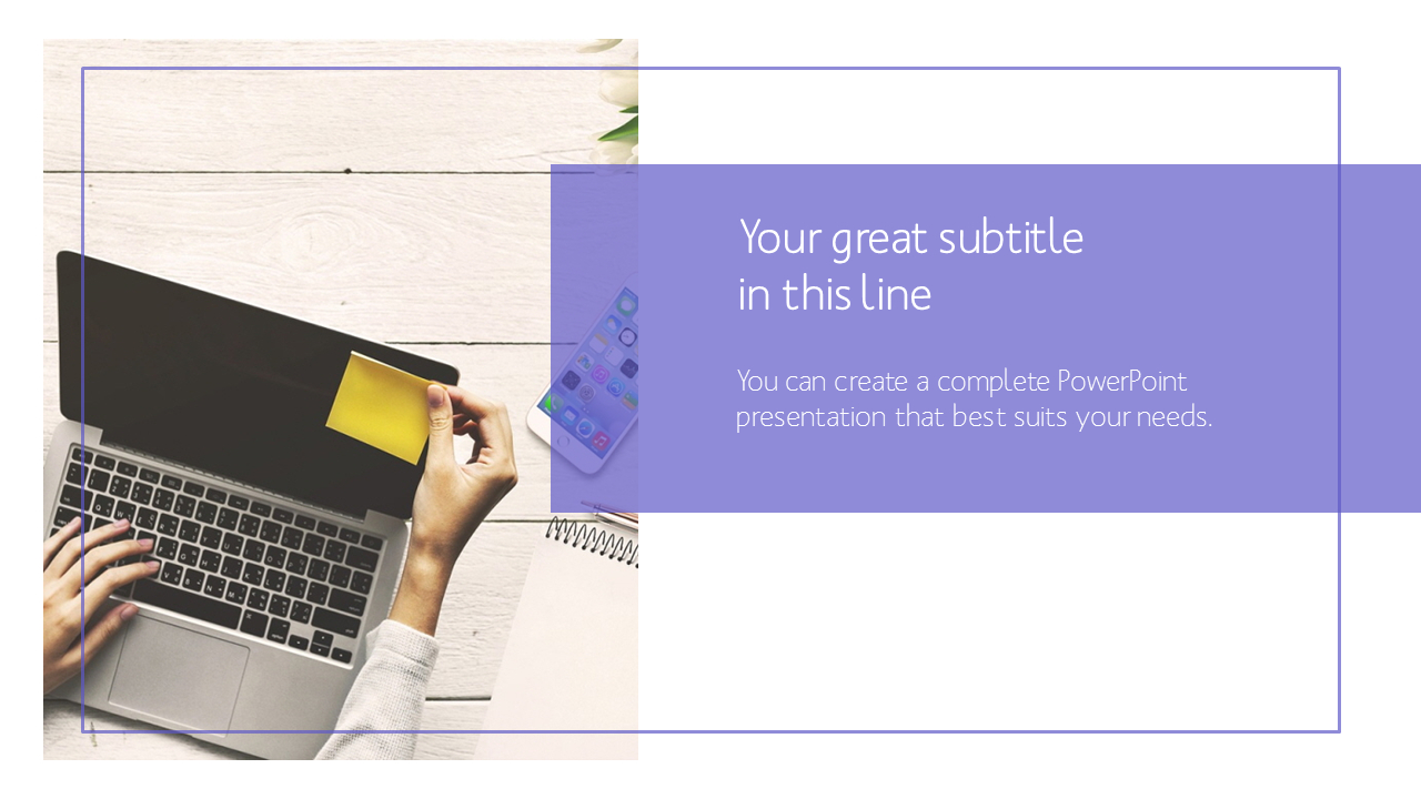 Business laptop PowerPoint Templates