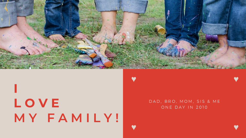 I Love Family Google Presentation Templates|Slides