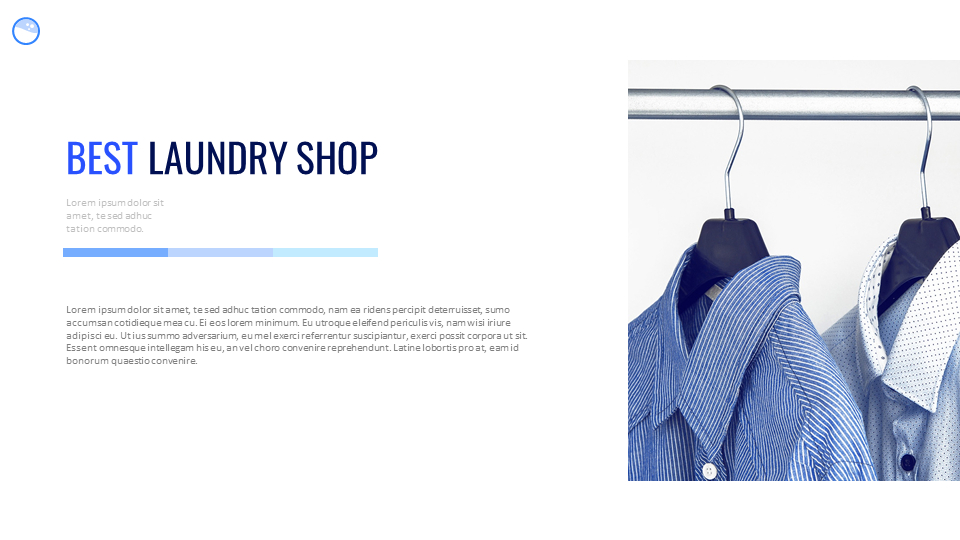 Laundry Shop Simple Google Slides Templates
