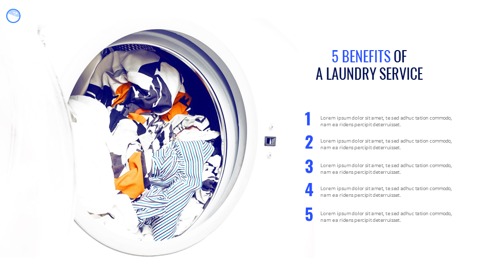 Laundry Shop Simple Google Slides Templates