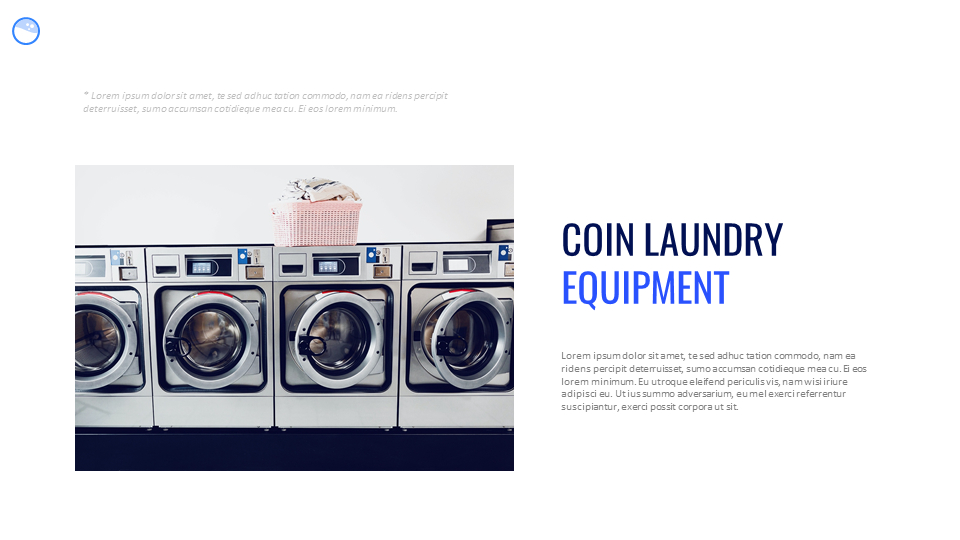 Laundry Shop Simple Google Slides Templates