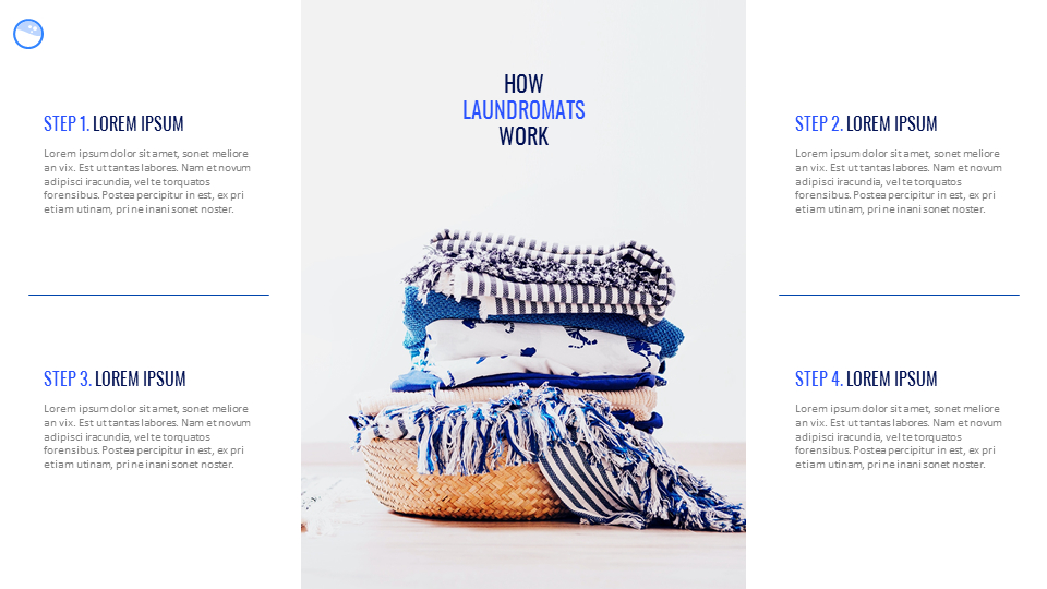 Laundry Shop Simple Google Slides Templates