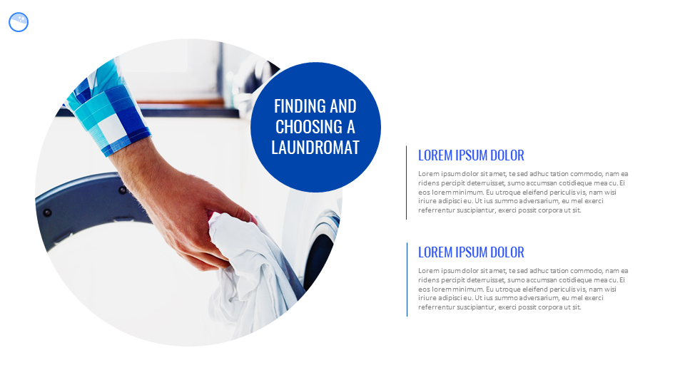 Laundry Shop Simple Google Slides Templates