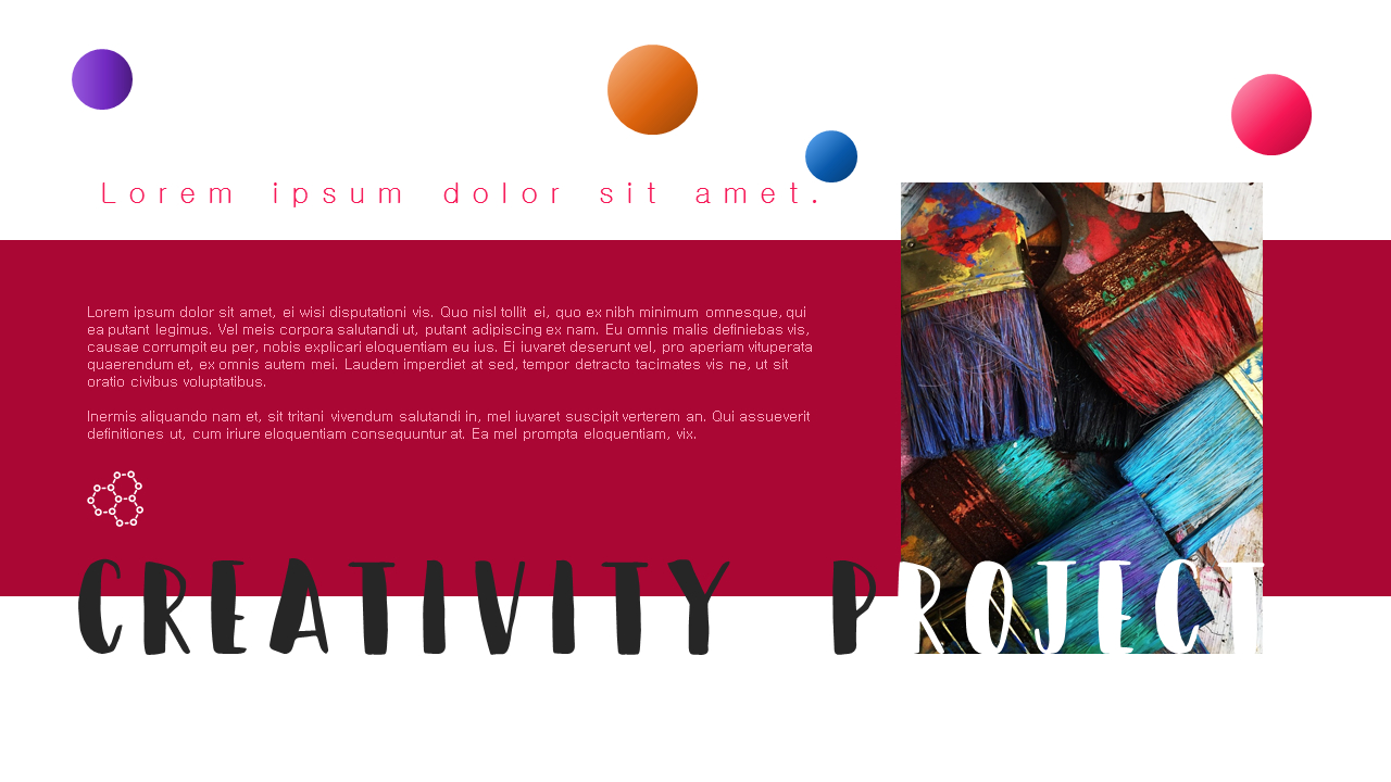 Creativity Project PowerPoint Templates Design