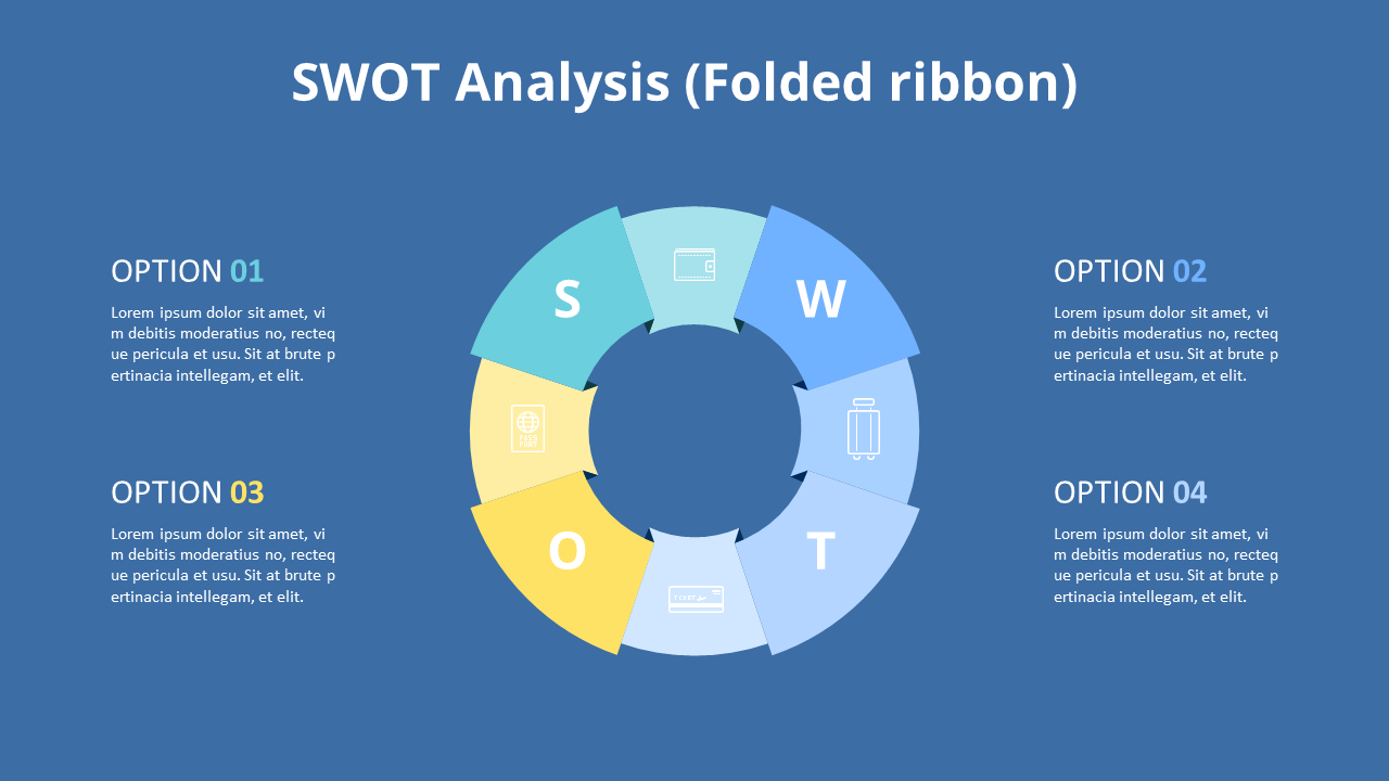 Purple SWOT Analysis Diagram