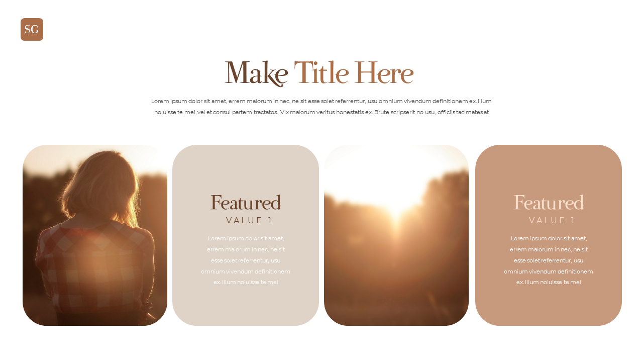 Sunset Glow Outline PPT Presentation