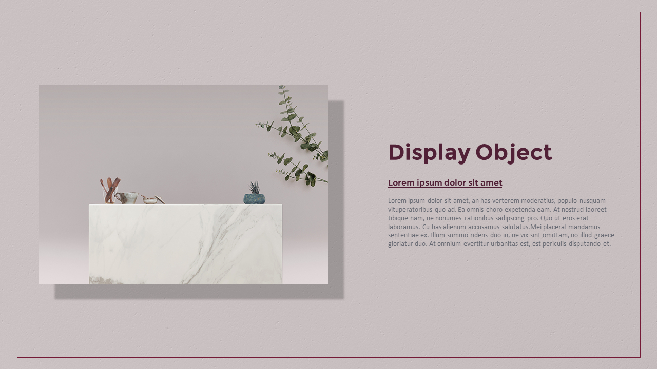 Display Object Theme Presentation Templates