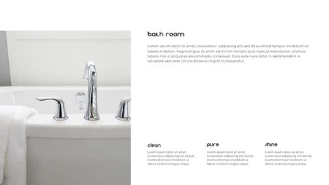 Home Interior Simple PowerPoint Template Design