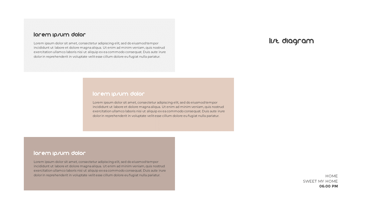 Home Interior Simple PowerPoint Template Design