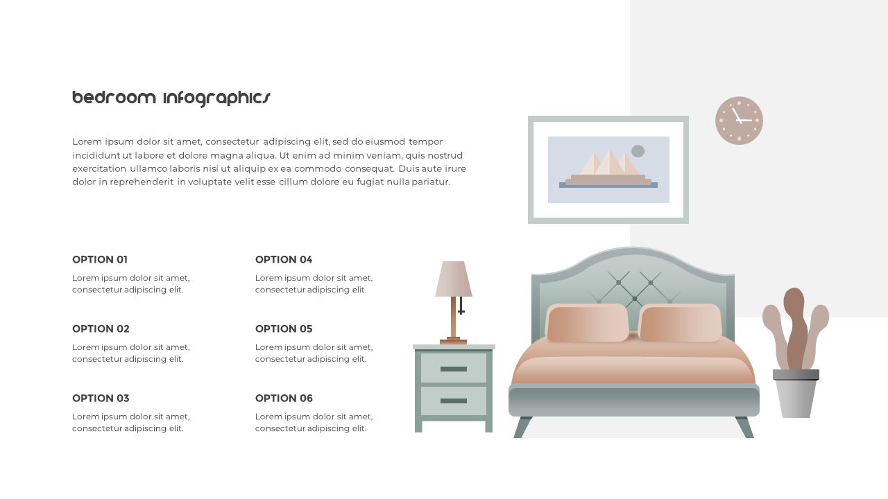 Interior de la casa Diseño simple de plantilla de PowerPoint