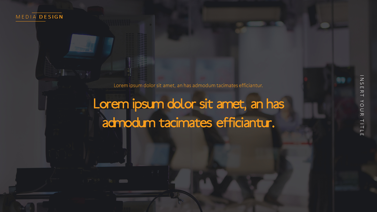 Media Simple PowerPoint Template Design