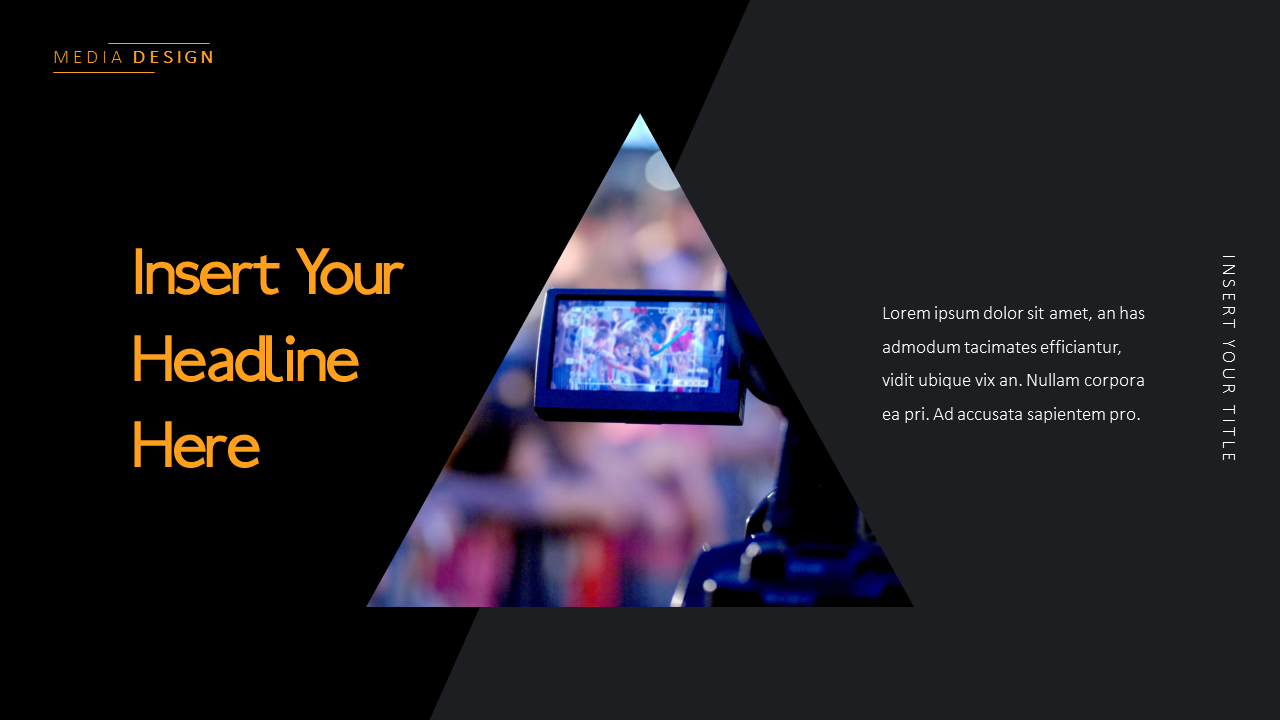 Media Simple PowerPoint Template Design