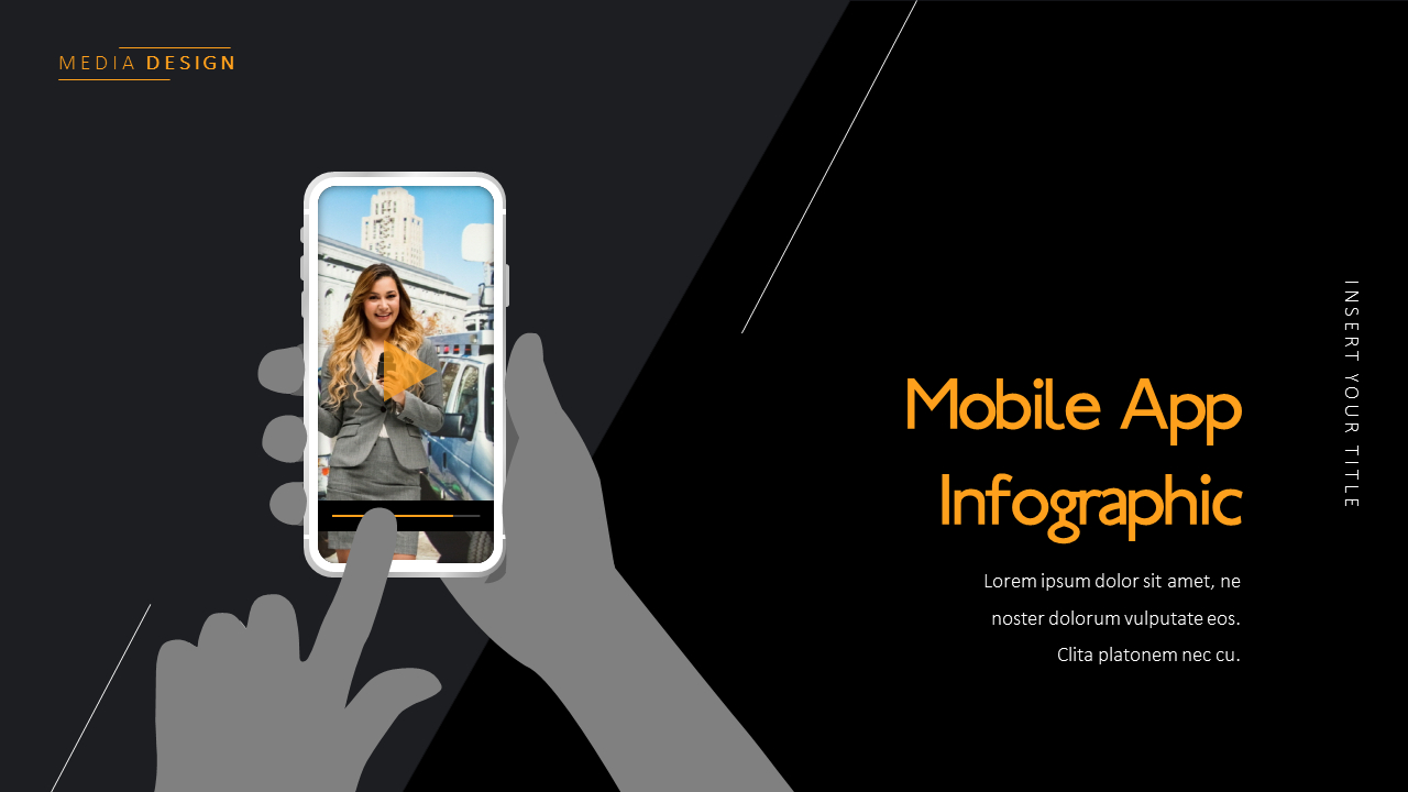 Media Simple PowerPoint Template Design