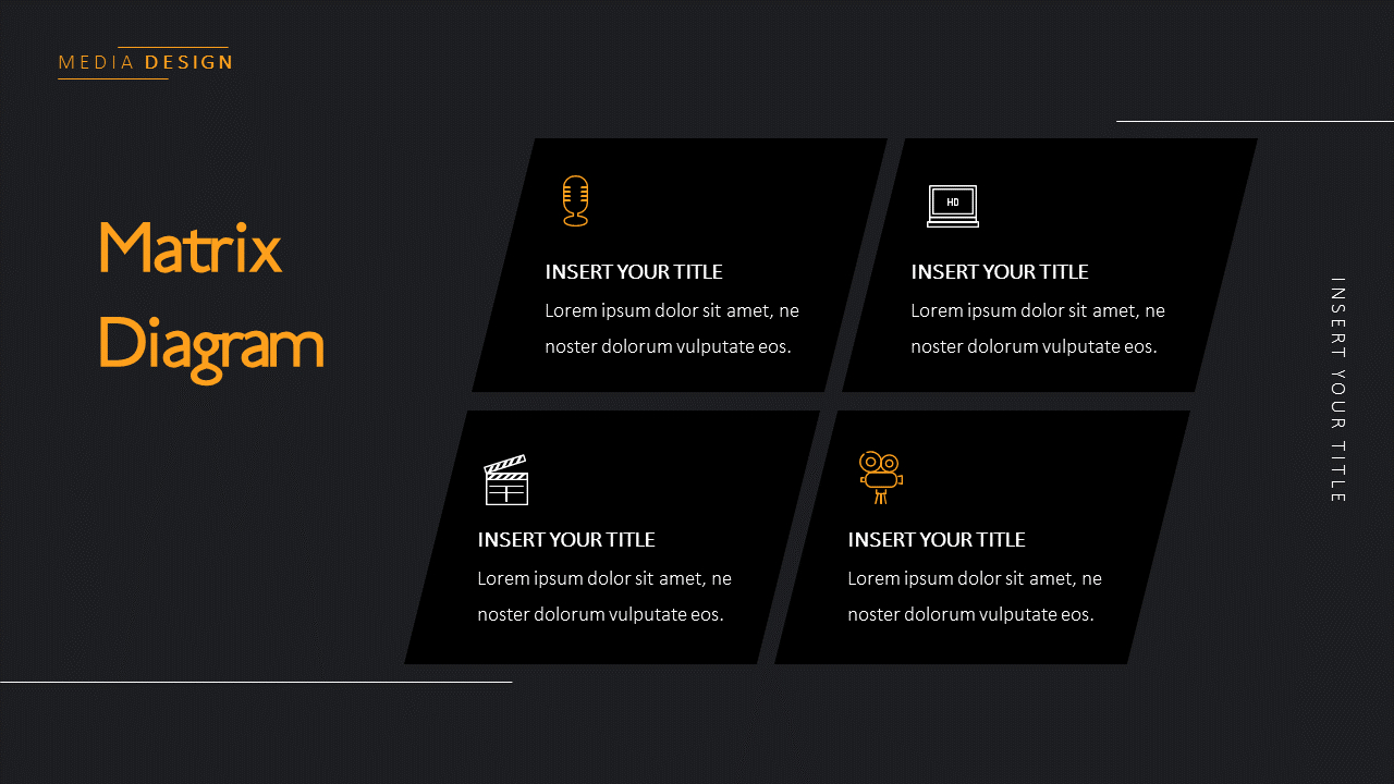 Media Simple PowerPoint Template Design
