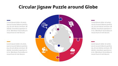 4 Pieces Jigsaw Puzzle Design Diagram