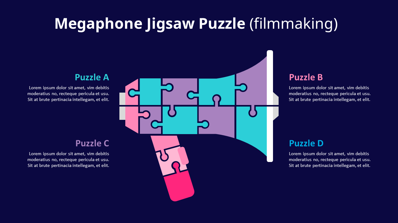 Jigsaw Puzzle Industrial Infographic Diagram