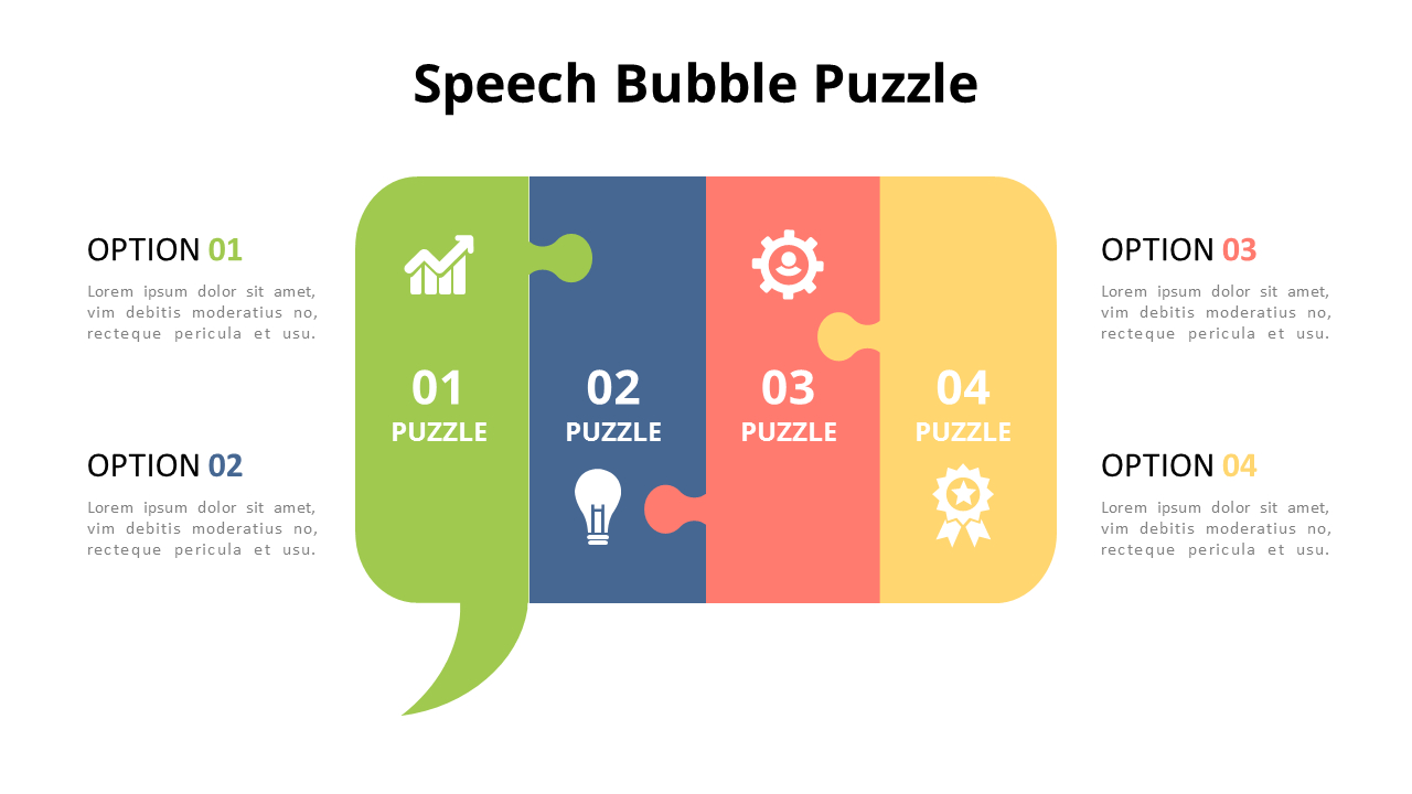 Jigsaw Puzzle Infographic Diagram