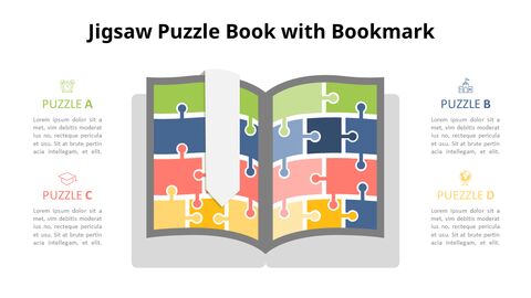 Jigsaw Puzzle Infographic Diagram