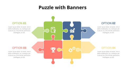 Jigsaw Puzzle Infographic Diagram