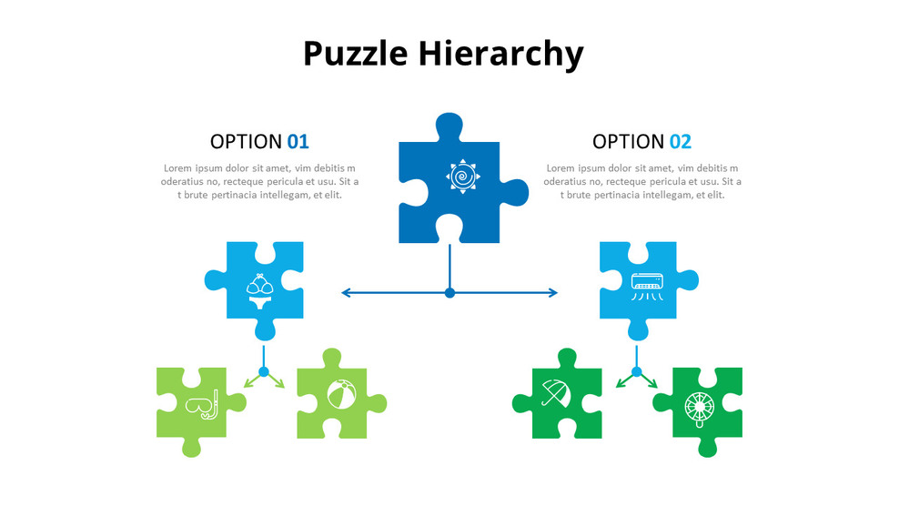Puzzle Pieces Infographic Diagram