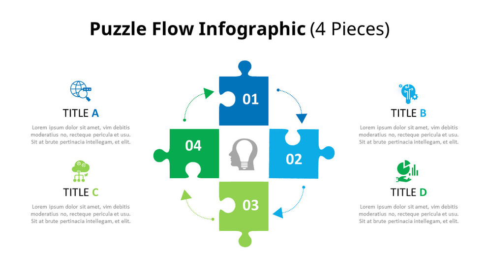 Puzzle Pieces Infographic Diagram
