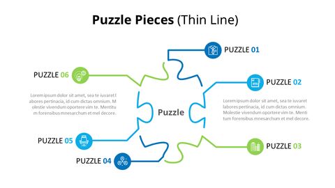 Puzzle Pieces Infographic Diagram