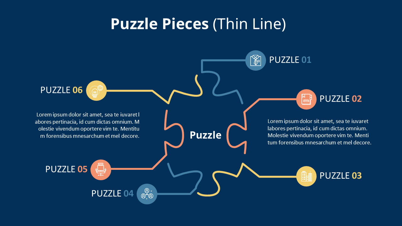 Puzzle Pieces Infographic Diagram