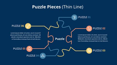 Puzzle Pieces Infographic Diagram