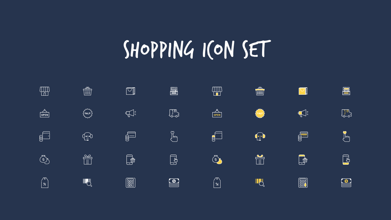 Shopping Slide PowerPoint Retail Template