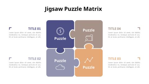 Square Jigsaw Puzzles Diagram