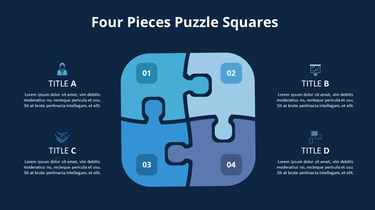 Square Jigsaw Puzzles Diagram