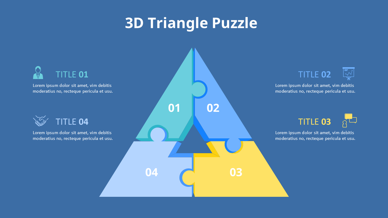 Triangle and House Shaped Puzzle Diagram