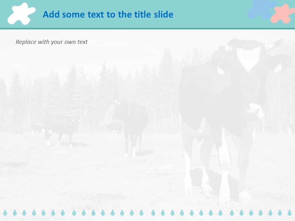 A Milk and Milk Cow - Free PPT Template