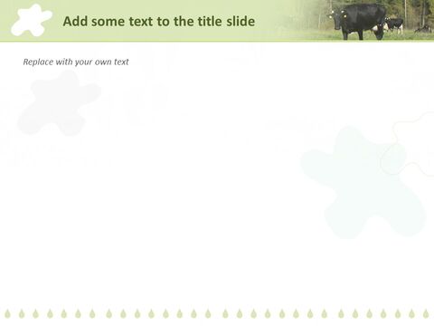 A Milk and Milk Cow - Free PPT Template