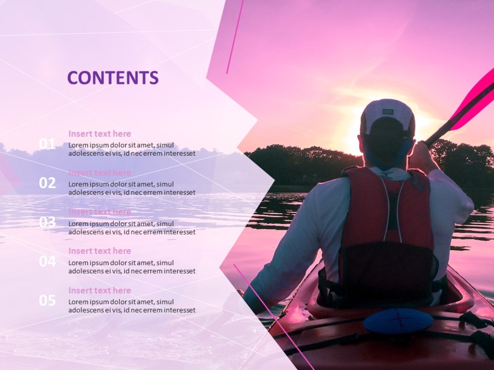Canoe - Free Powerpoint Template
