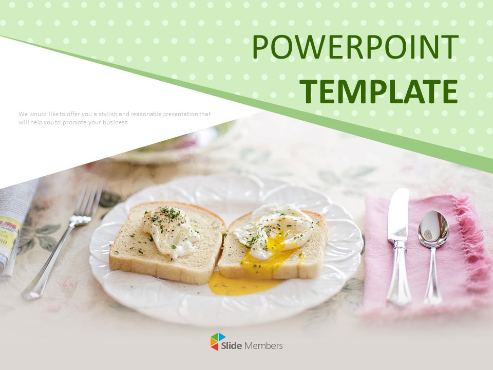 맛있는 브런치 - 무료 PowerPoint 템플릿 디자인