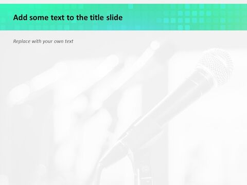 Free PPT Template - Microphone Stand
